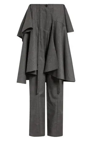 DIOTIMA Cheval Wool Peplum Pants