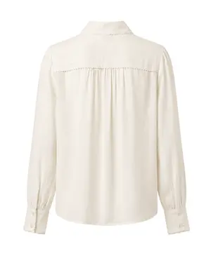 CARTOLINA Lilliana Pebbled Crepe Button-up Blouse
