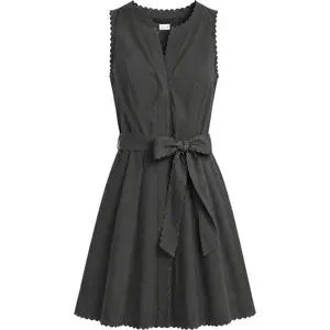 CARTOLINA Hadley Cotton Poplin Romper Black