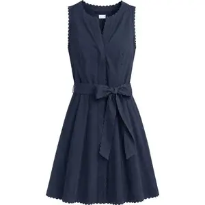 CARTOLINA Hadley Cotton Poplin Romper - Navy