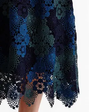 CARTOLINA Catherine Ombre Lace Midi Skirt