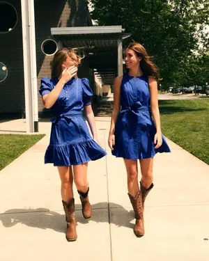 CARTOLINA Bonnie Cotton Poplin Mini Dress - Royal Blue