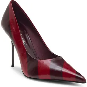 Jeffrey Campbell Pucker Pointed Toe Pump - Wine Eel Combo