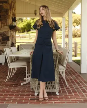 CARTOLINA Tanya Crepe Midi Dress