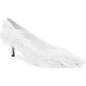 Jeffrey Campbell Nesting Pointed Toe Pump - White