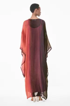 LEEM Gradient Print Kaftan Dress