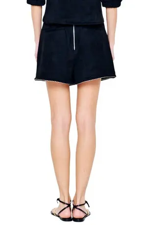 CIEBON Noa Faux Suede Wrap Skort