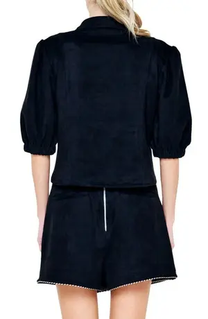 CIEBON Vynessa Faux Suede Top