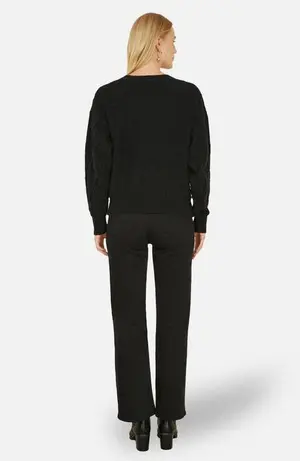 YUMI Beaded Cable Knit Cardigan