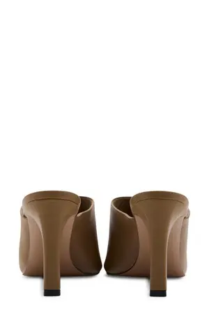 Mango Leather Slide Sandal