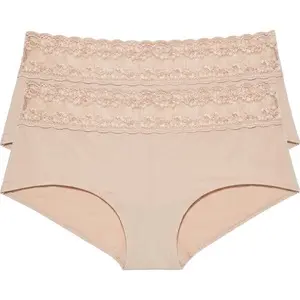 Natori Bliss Perfection One Size Boyshort 2-pack Cafe