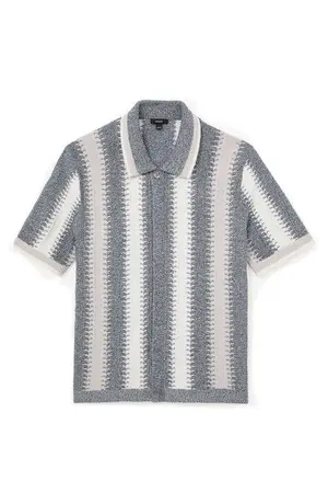 REISS Dale Stripe Button-front Sweater