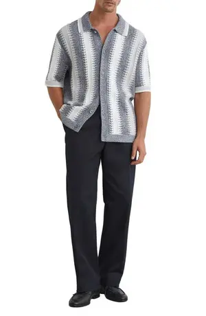 REISS Dale Stripe Button-front Sweater