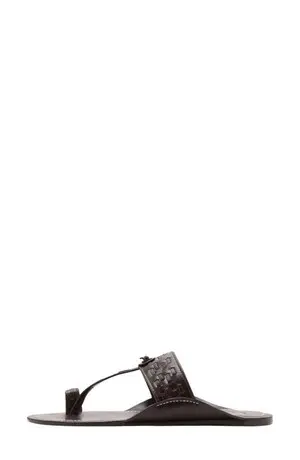 Mango Woven Leather Sandal