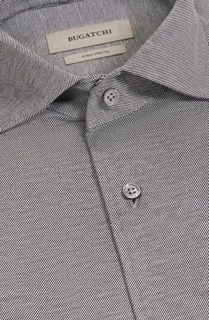 Bugatchi Ooohcotton Devon Performance Shirt - Black