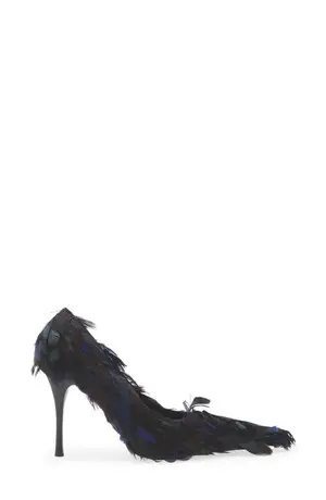 Jeffrey Campbell Plumage Pointed Toe Pump - Khaki Multi