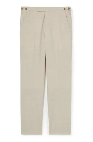 REISS Vita Check Wool Blend Pants