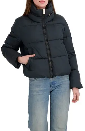 Tahari Dakota Quilted Puffer Jacket - Deep Teal