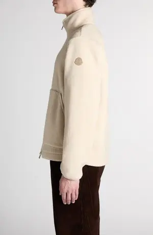 Moncler Zip Up Fleece Cardigan