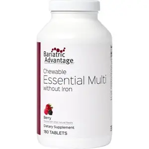 BARIATRIC ADVANTAGE Chewable Essential Multivitamin Without Iron 180 Count - None