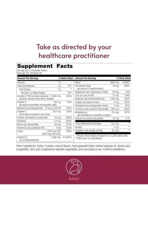 BARIATRIC ADVANTAGE Chewable Essential Multivitamin Without Iron 180 Count