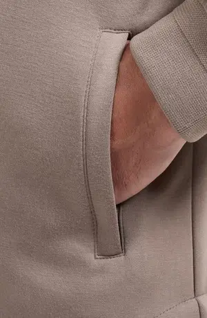 Bugatchi Soft Touch Knit Shirt Jacket - Walnut