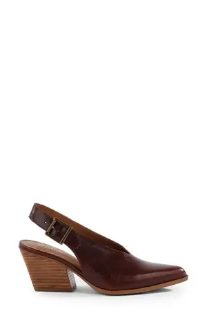 Seychelles Baby Faced Ii Pointed Toe Slingback Pump - Chestnut