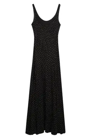 Scotch & Soda Metallic Dot Maxi Slipdress