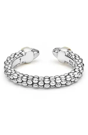 Lagos Signature Caviar Diamond Band Ring