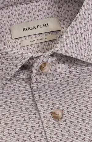 Bugatchi Devon Ooohcotton® Print Button-up Shirt