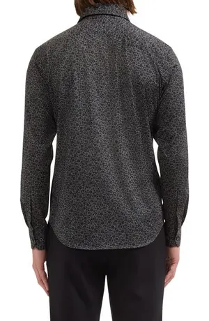 Bugatchi Devon Ooohcotton® Print Button-up Shirt