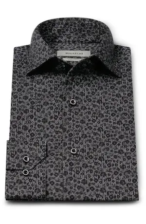 Bugatchi Devon Ooohcotton® Print Button-up Shirt