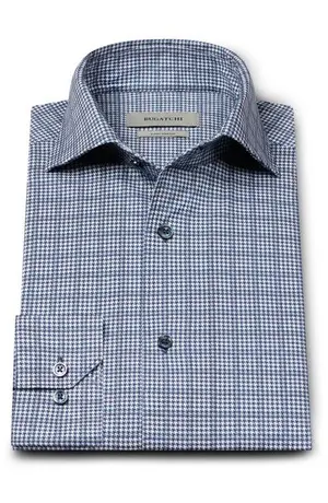 Bugatchi Devon Ooohcotton® Houndstooth Button-up Shirt