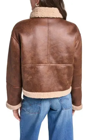 LEVI'S Reversible Faux Shearling Jacket - Brown