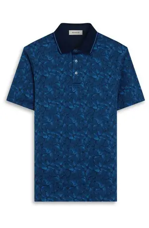 Bugatchi Vidal Ooohcotton® Leaf Print Polo