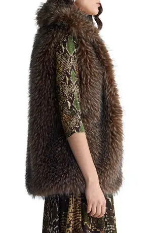 Diane Von Furstenberg Malin Faux Fur Vest