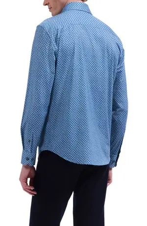 Bugatchi Devon Ooohcotton® Dot Button-up Shirt