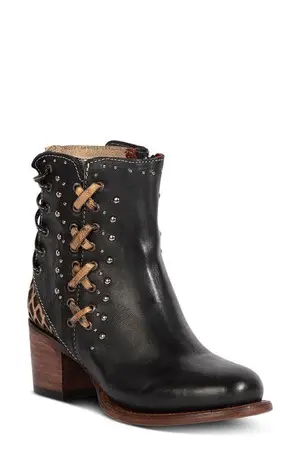 FREEBIRD Columbia Leather Bootie Black