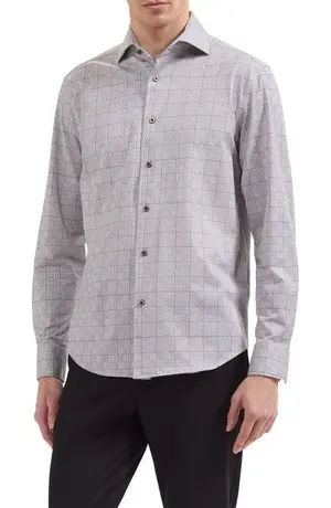 Bugatchi Devon Ooohcotton® Print Button-up Shirt