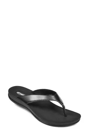 AEROTHOTIC Amicia Flip Flop Black
