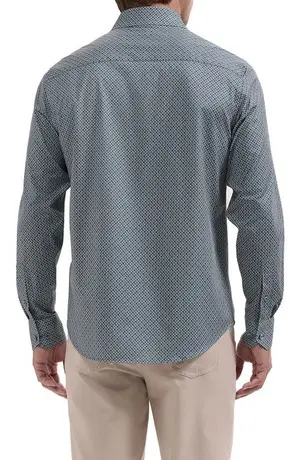 Bugatchi James Ooohcotton® Geo Print Button-up Shirt