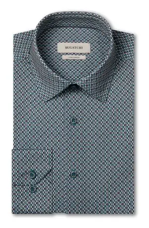 Bugatchi James Ooohcotton® Geo Print Button-up Shirt