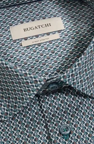 Bugatchi James Ooohcotton® Geo Print Button-up Shirt