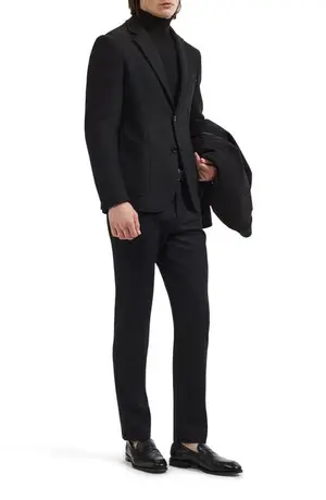 Bugatchi Wool Blend Blazer - Black