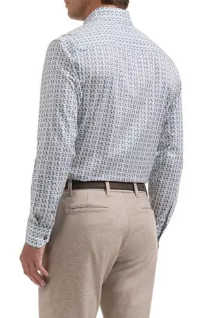 Bugatchi James Ooohcotton® Geo Print Button-up Shirt