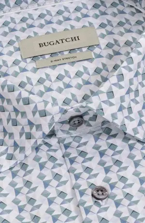 Bugatchi James Ooohcotton® Geo Print Button-up Shirt