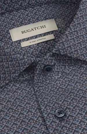 Bugatchi Devon Ooohcotton® Print Button-up Shirt