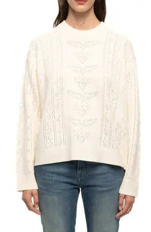 Zadig&Voltaire Markuz Pointelle Knit Sweater - Ecru