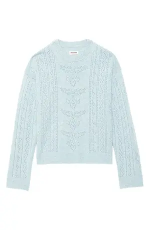Zadig&Voltaire Markuz Pointelle Crewneck Sweater