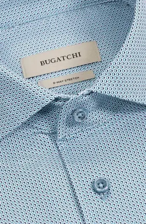 Bugatchi Devon Ooohcotton® Geo Print Button-up Shirt